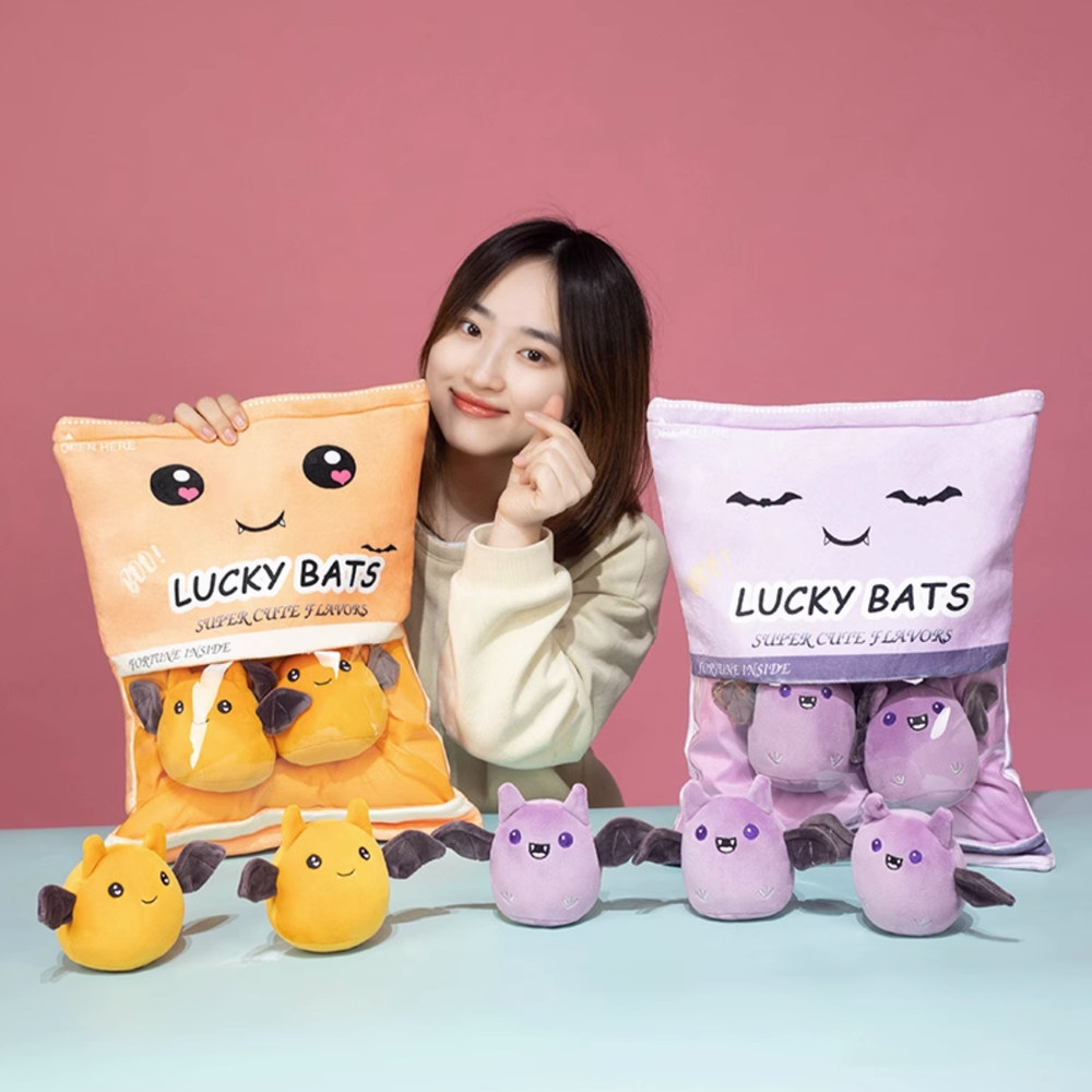 A Whimsical Collection of Mini Bat Plush in a Bag | omgkawaii