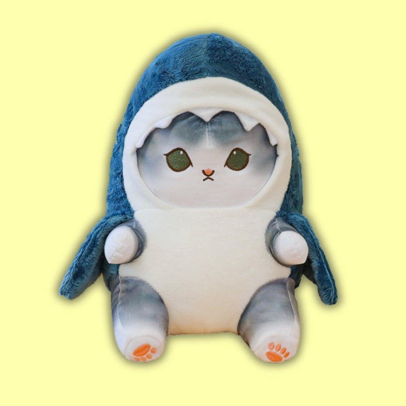Snuggle Fin: The Shark Cat Plushie | omgkawaii