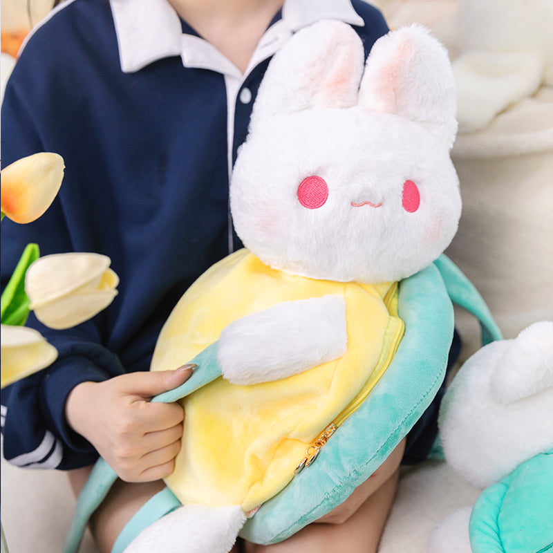The Rabbit Turtle Plush Backpack | omgkawaii