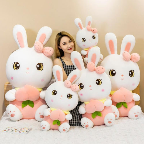Peach Bunny Rabbit Plush Toy | omgkawaii