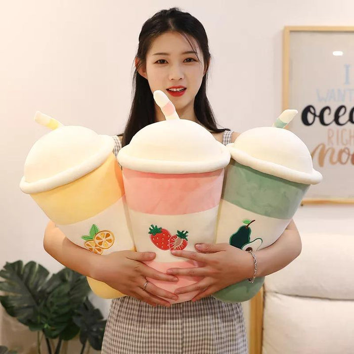 Fruit Milk Tea Cup Plush Toy | omgkawaii